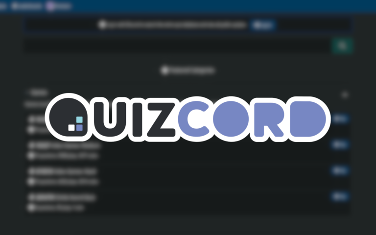 Quizcord: Quiz Bot for Discord